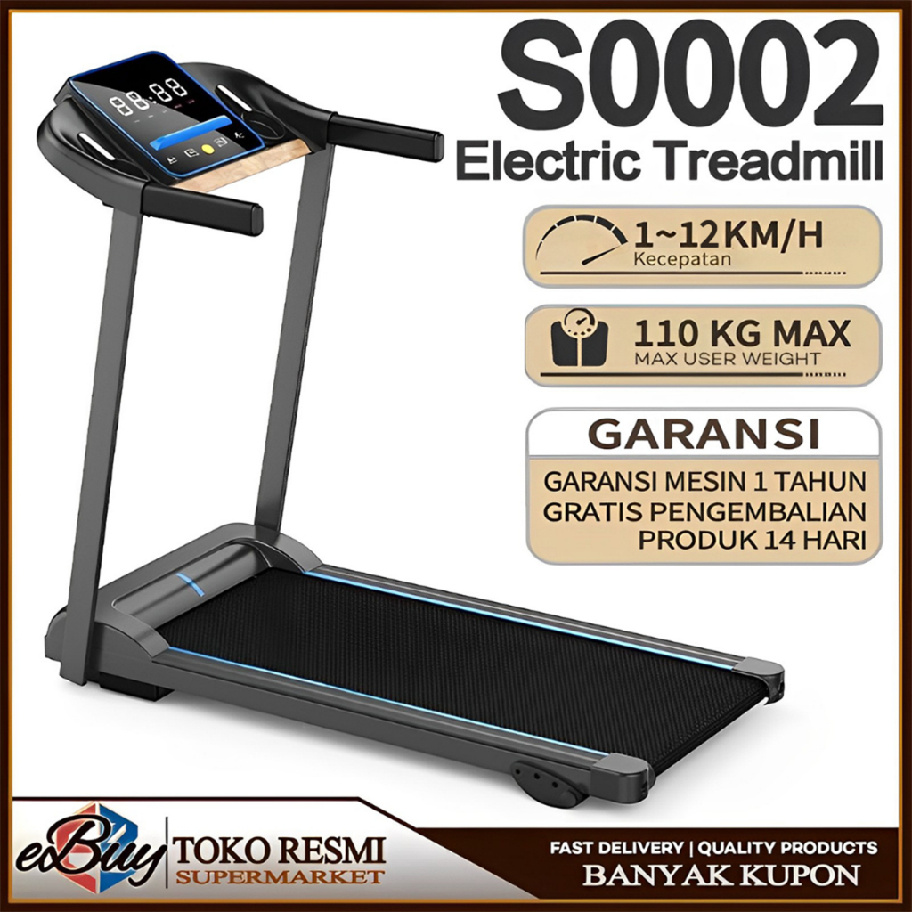 Jual e-Buy Treadmill Murah Treadmill Elektrik Rumah Lipat Treadmill ...