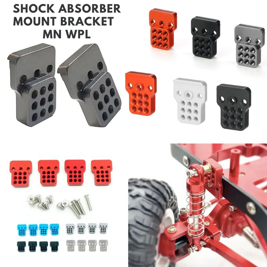 Jual Part RC Upgrade Metal Shock Tower Absorber Mount Bracket MN WPL ...