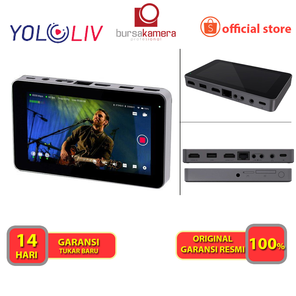 Jual YoloLiv YoloBox Mini Ultra-Portable All-in-One Smart Live Streaming Encoder & Monitor ...