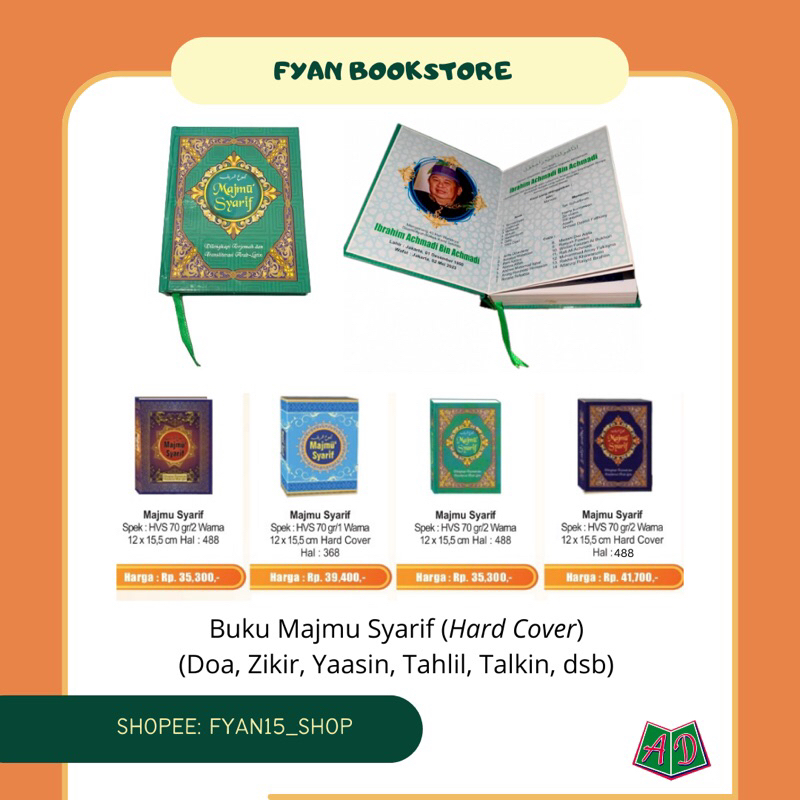 Jual Fyan Book Store: Buku Kitab Majmu Syarif Hard Cover, Buku Majmu ...