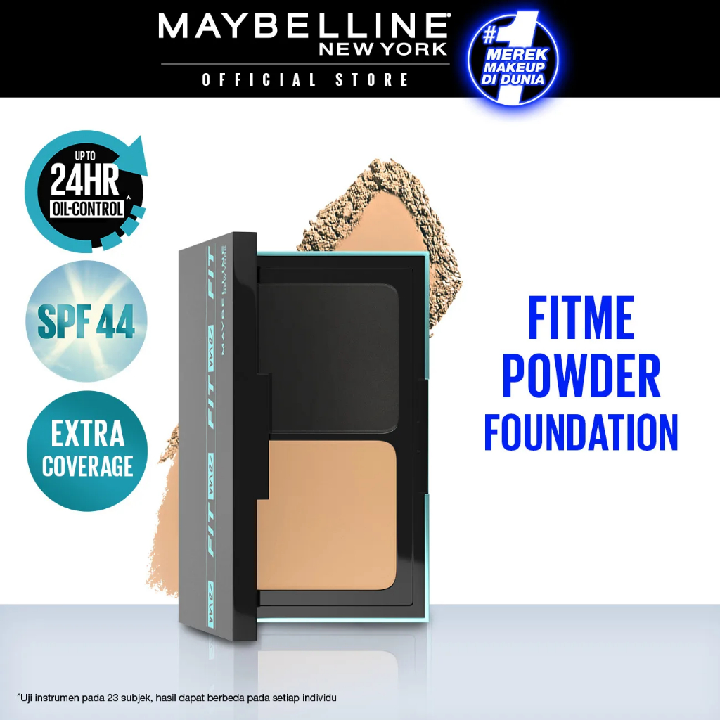 Jual MAYBELLINE Fit Me Matte + Poreless Powder Foundation 24H Oil ...