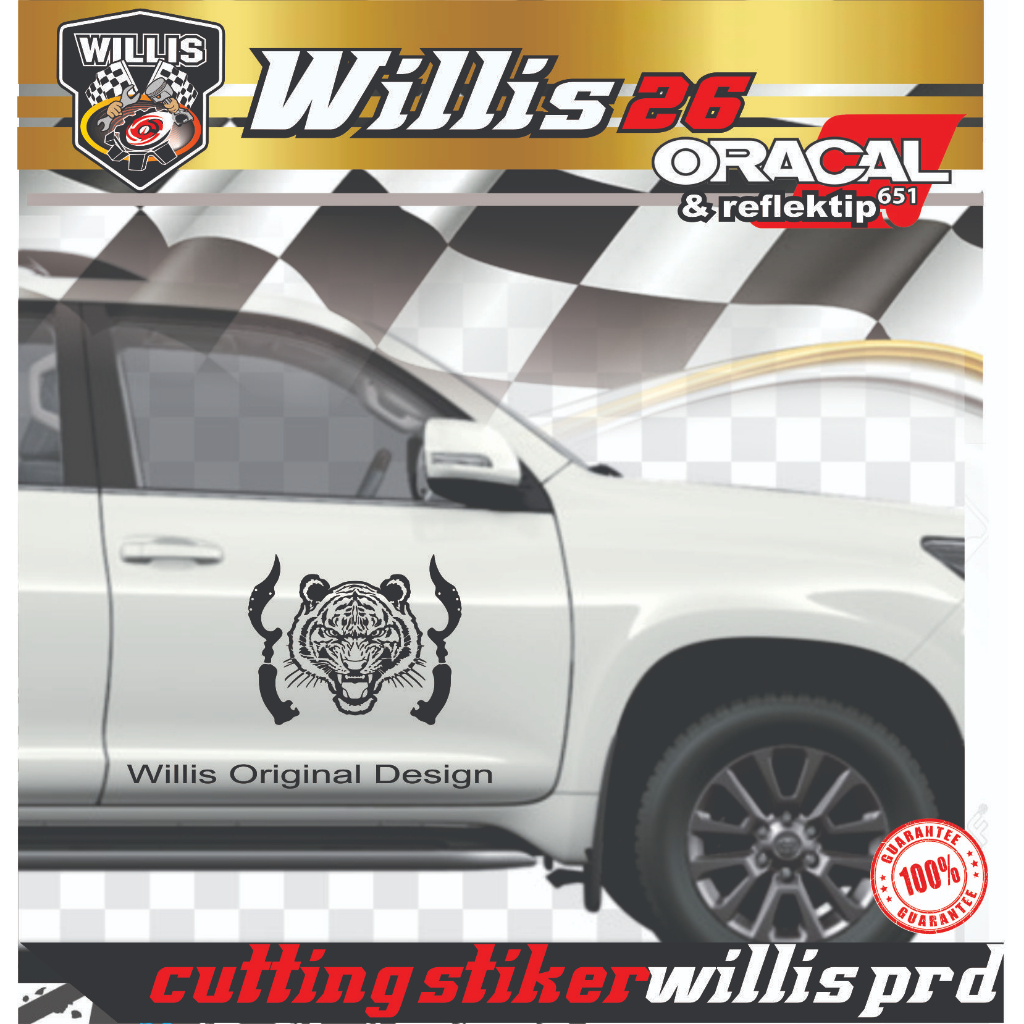 Jual Stiker Cutting Sticker Kaca & Body Mobil - HARIMAU TIGER KUJANG ...