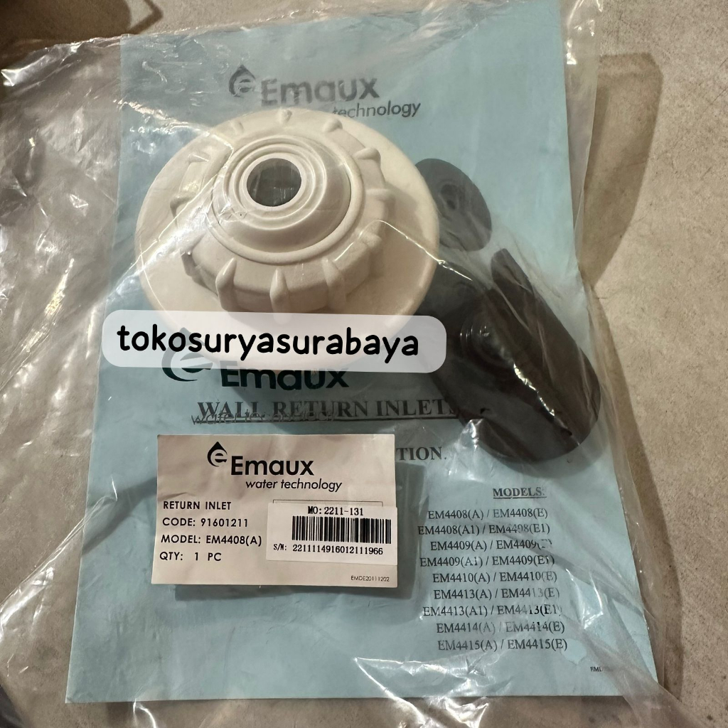 Jual Inlet Mata Ikan Kolam Renang Emaux 11/2" Fitting Kolam Renang ...
