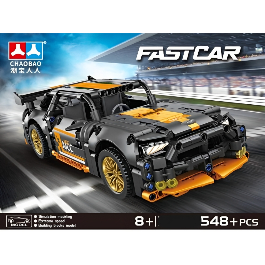Jual Mainan Balok Susun Brick Set Chaobao Fast Car Mobil Balap Speed ...