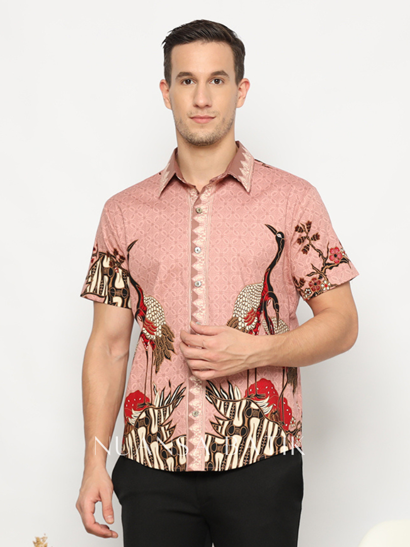 Jual Nuansa Batik Hem Batik Pria Lengan Pendek Bahan Katun Stretch ...