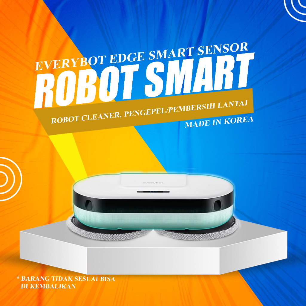 Jual EVERYBOT Edge Smart Sensor Robot Cleaner, pengepel/Pembersih Lantai | Shopee Indonesia