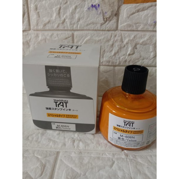 Jual TAT shachihata ink tinta permanen M 606N 330ml | Shopee Indonesia