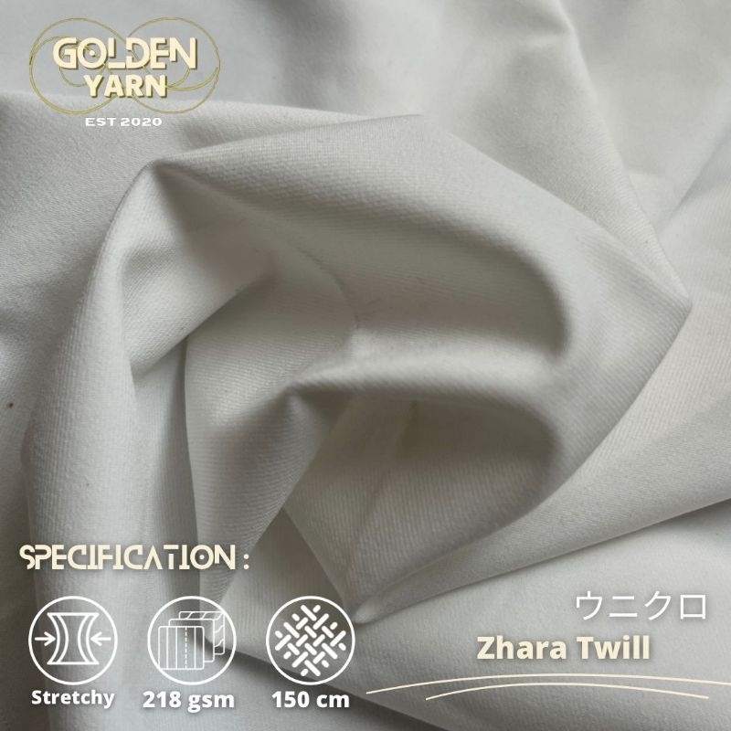 Jual Kain Zhara Twill Stretch High Twist| Twill Stretch Super Soft ...