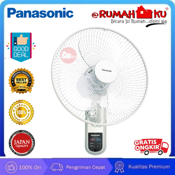 Jual PANASONIC KIPAS ANGIN DINDING TEMBOK REMOTE PANASONIC F-400Mi ...