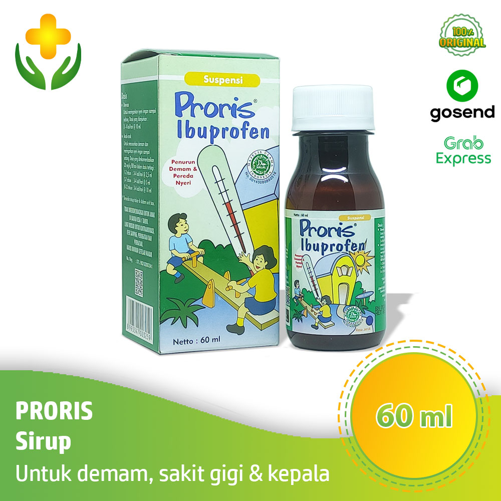 Jual Proris Sirup 60 ml Obat Demam Anak Sakit Kepala Anak Sakit Gigi ...