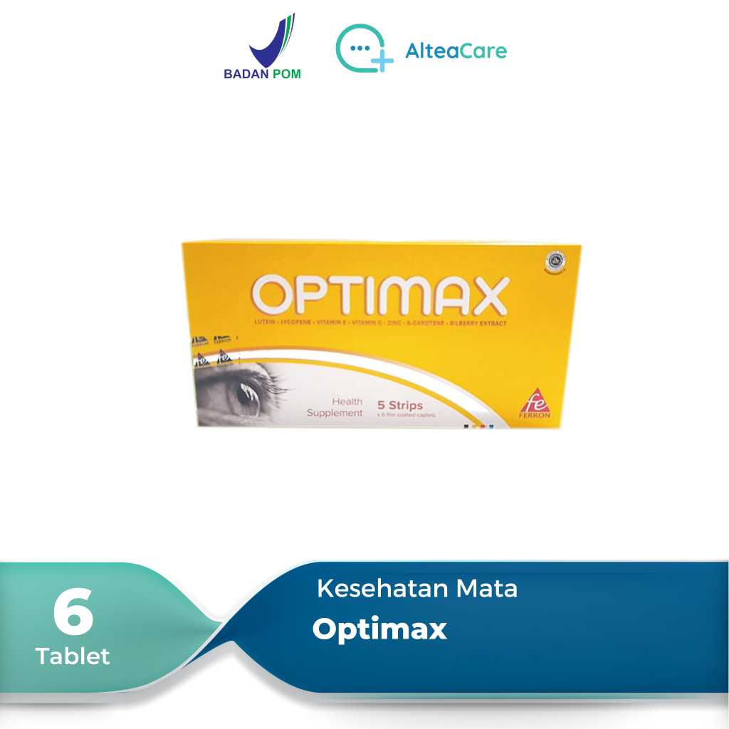 Jual Optimax 6 Tablet (Kesehatan Mata, Optik, Lutein, Lycopene ...