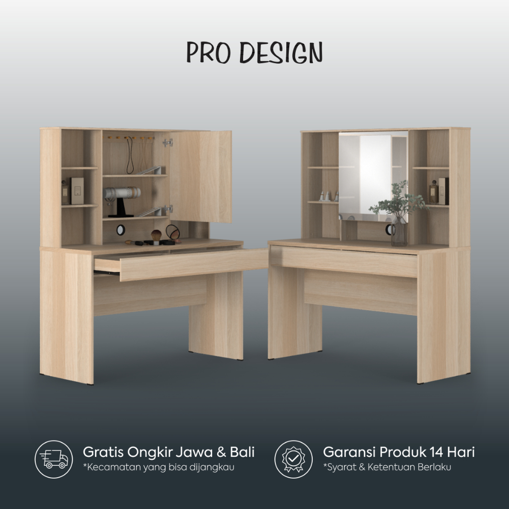 Jual Pro Design Yuka DS120 Meja Rias | Shopee Indonesia