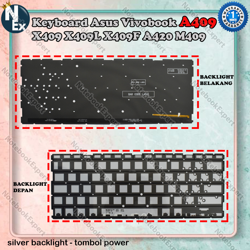 Jual Keyboard Asus Vivobook A416 A416M A416MA A416J A416JP A416F SILVER ...