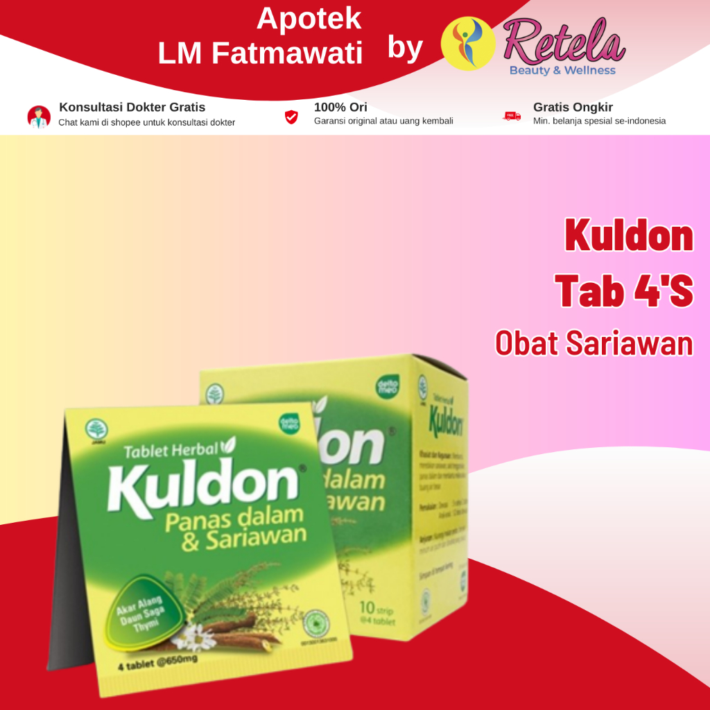 Jual KULDON SARIAWAN 1 STRIP 4 TABLET | Shopee Indonesia