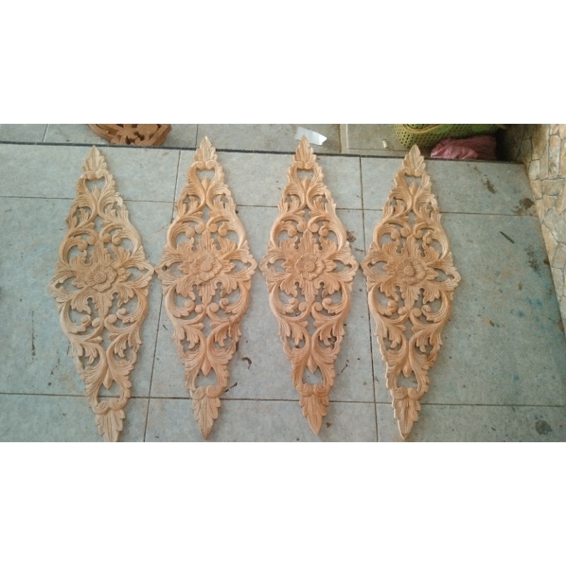 Jual Panel ukir tempel daun pintu 80x25 rumah bisa juga tiang rumah ...