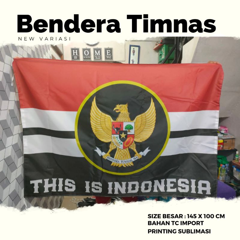 Jual BENDERA TIMNAS INDONESIA FLAG GARUDA BESAR | Shopee Indonesia