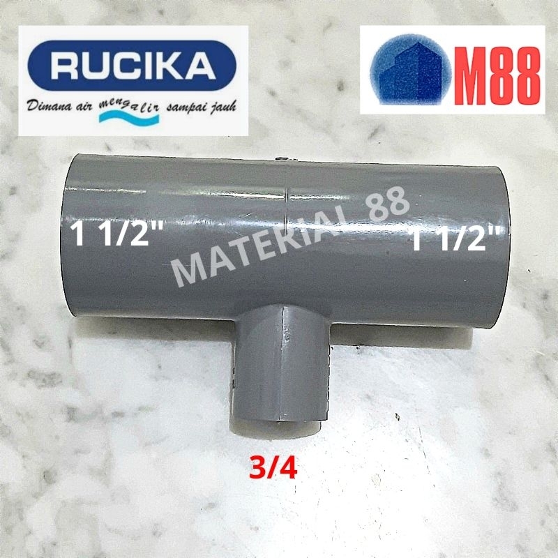 Jual Vlok Tee 1 1/2 x 3/4 RUCIKA AW Te Reducer Increaser 1.5 X 0.75 inch | Shopee Indonesia