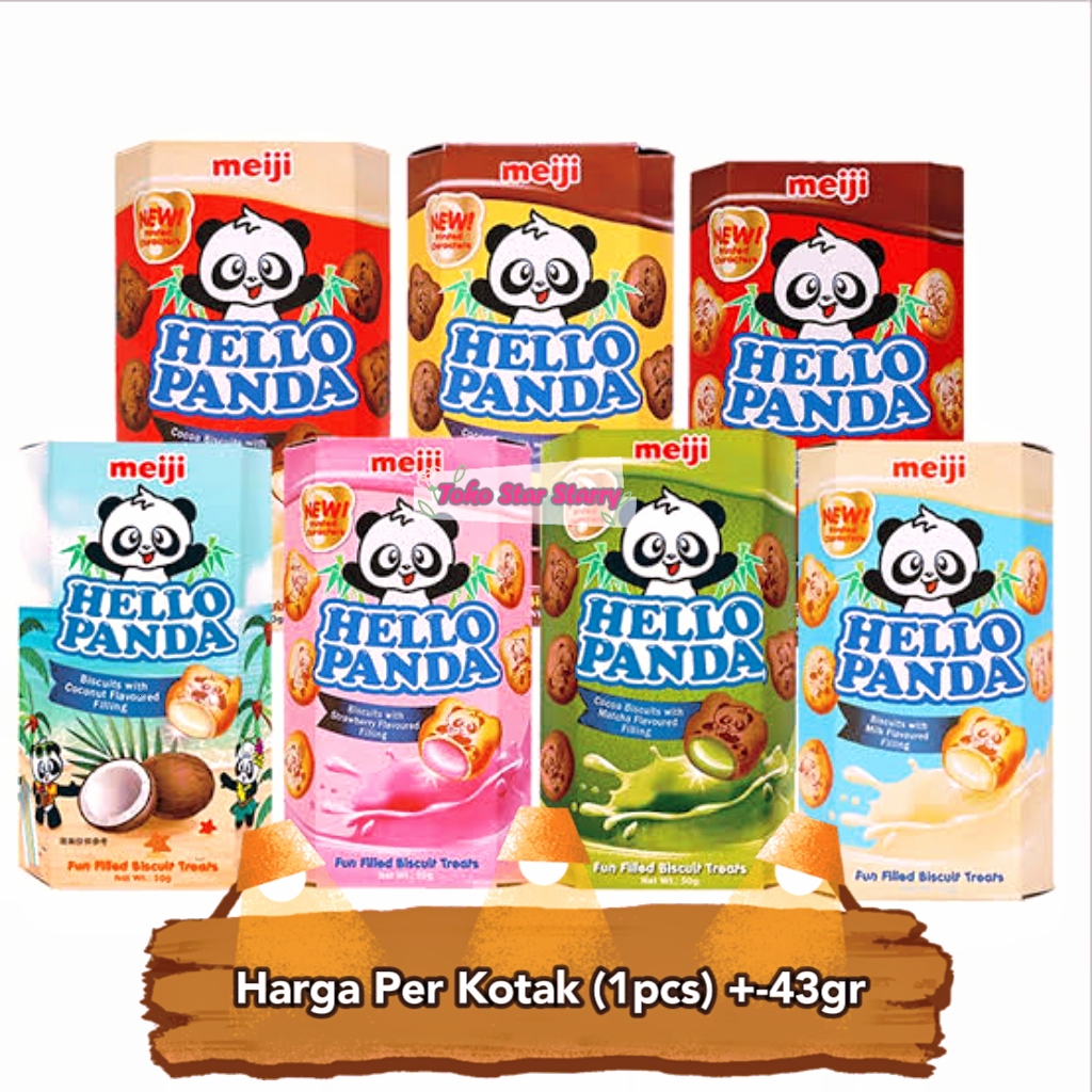 Jual [Per Kotak] Aneka Biskuit Hello Panda 42gr Snack Hello Panda Snack ...