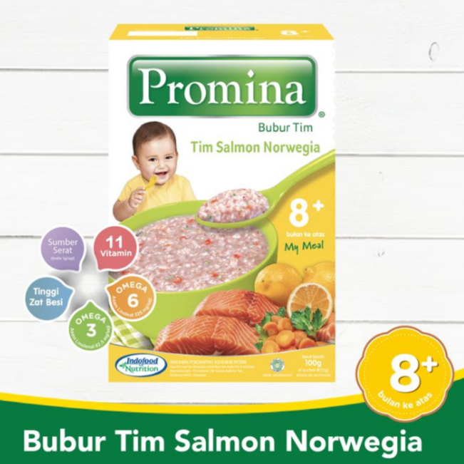 Jual Promina Bubur Tim Salmon Norwegia Box 100gr 8 Bulan+ Untuk Bayi ...