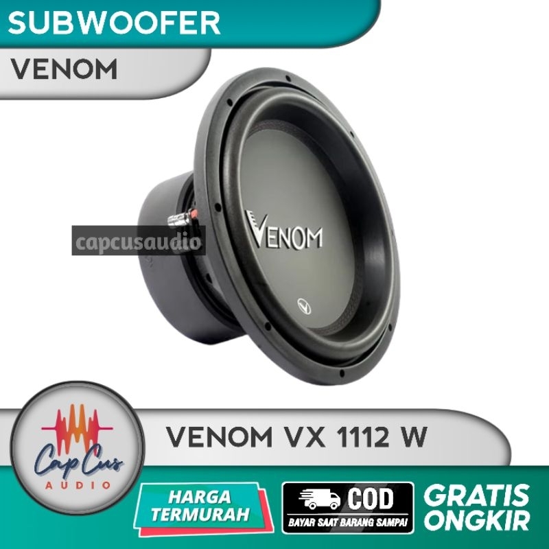 Jual SUBWOOFER VENOM 12 INCH DOUBLE COIL VX 112 W / SUBWOOFER VENOM 12 ...