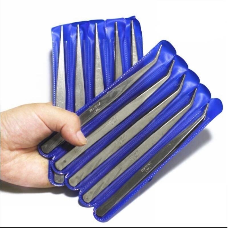 Jual Pinset Obras / Jepit Obras / Tweezer Lurus Bengkok | Shopee Indonesia