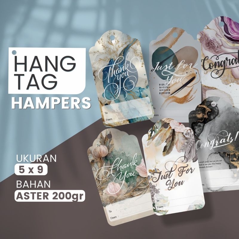 Jual HANG TAG HAMPERS | KARTU UCAPAN | ISI 100PCS | KARTU | HANGTAG ...