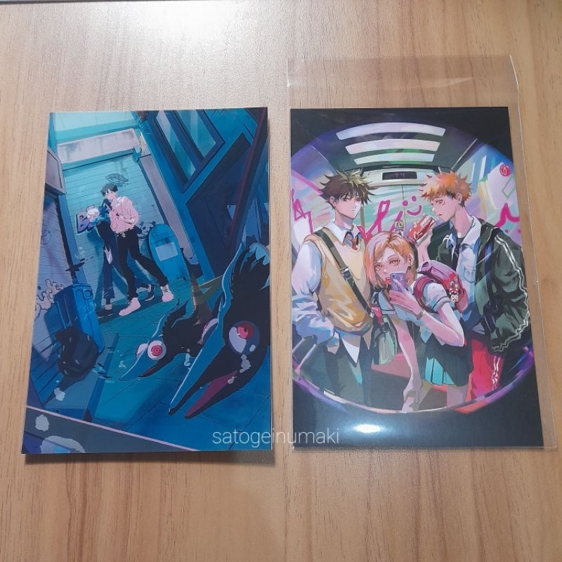 Jual postcard jujutsu kaisen jjk haikyuu hq attack on titan blue lock ...
