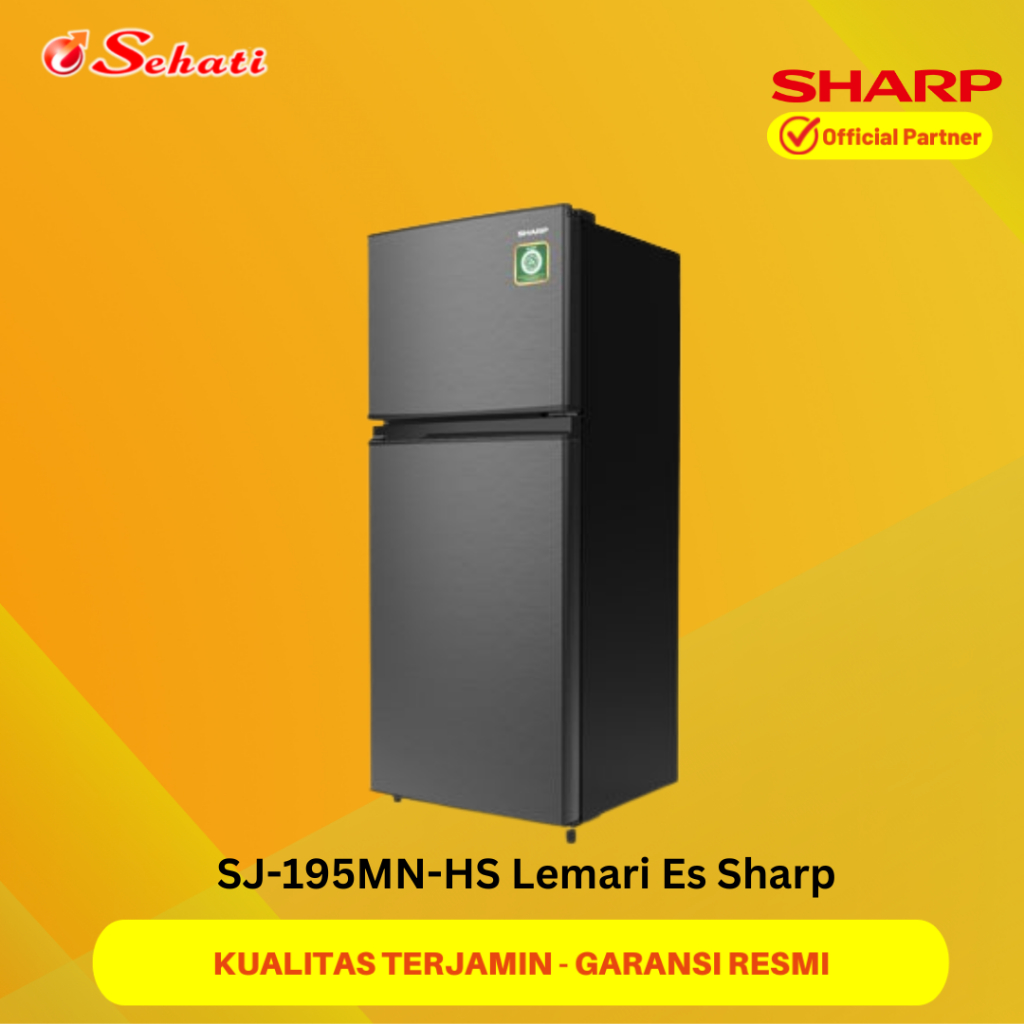 Jual SJ-195MN-HS Lemari Es Sharp 172 Liter Mega Freezer Low Wattage ...