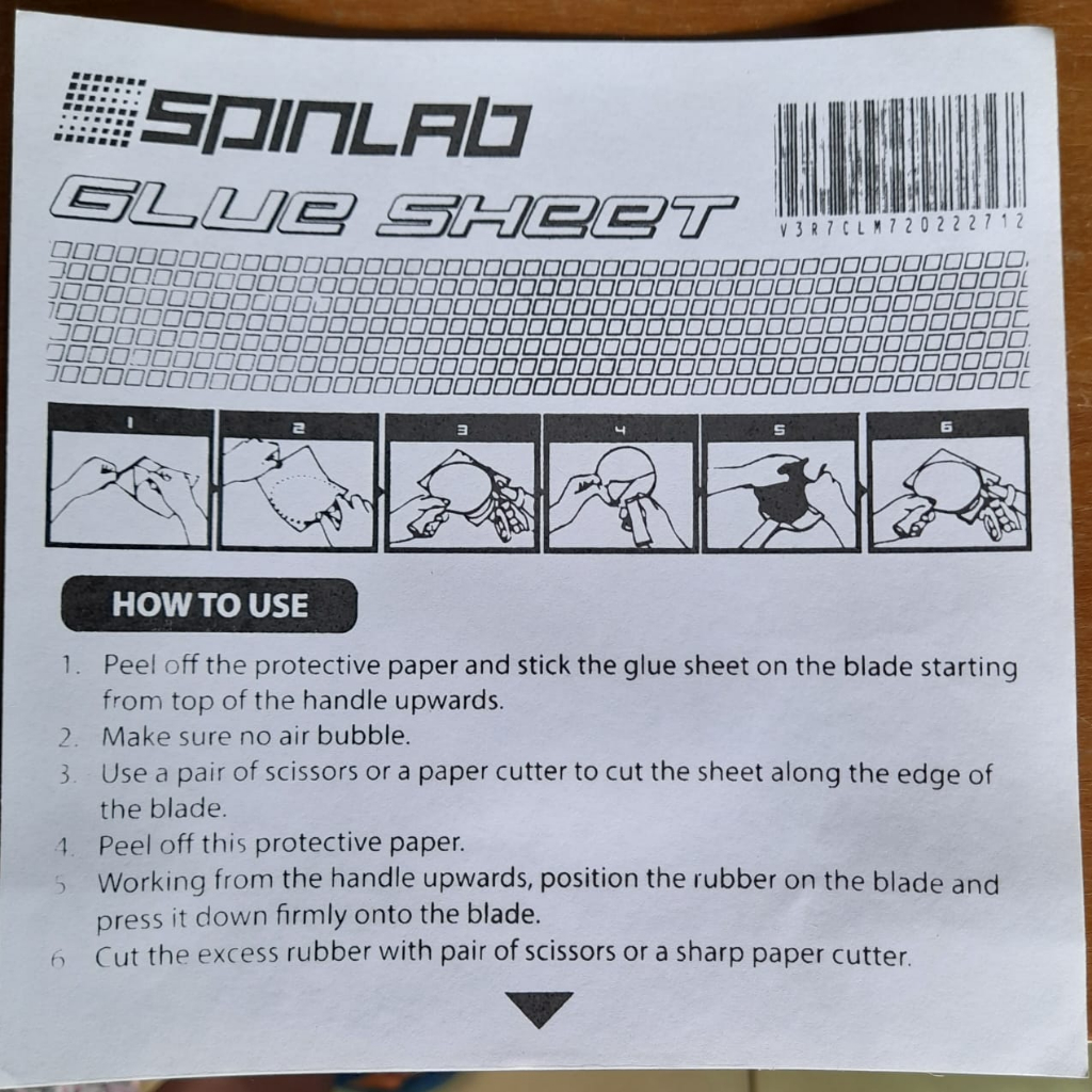 Jual Glue Sheet Spinlab Lem Perekat Karet Bintik Pingpong Tenis Meja ...