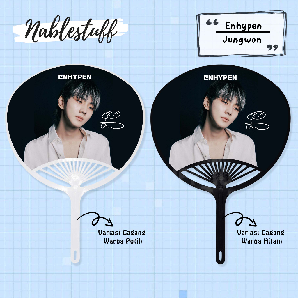 Jual Kipas Tangan Enhypen Dark Blood Ver // Kipas Kerang // Merchandise ...