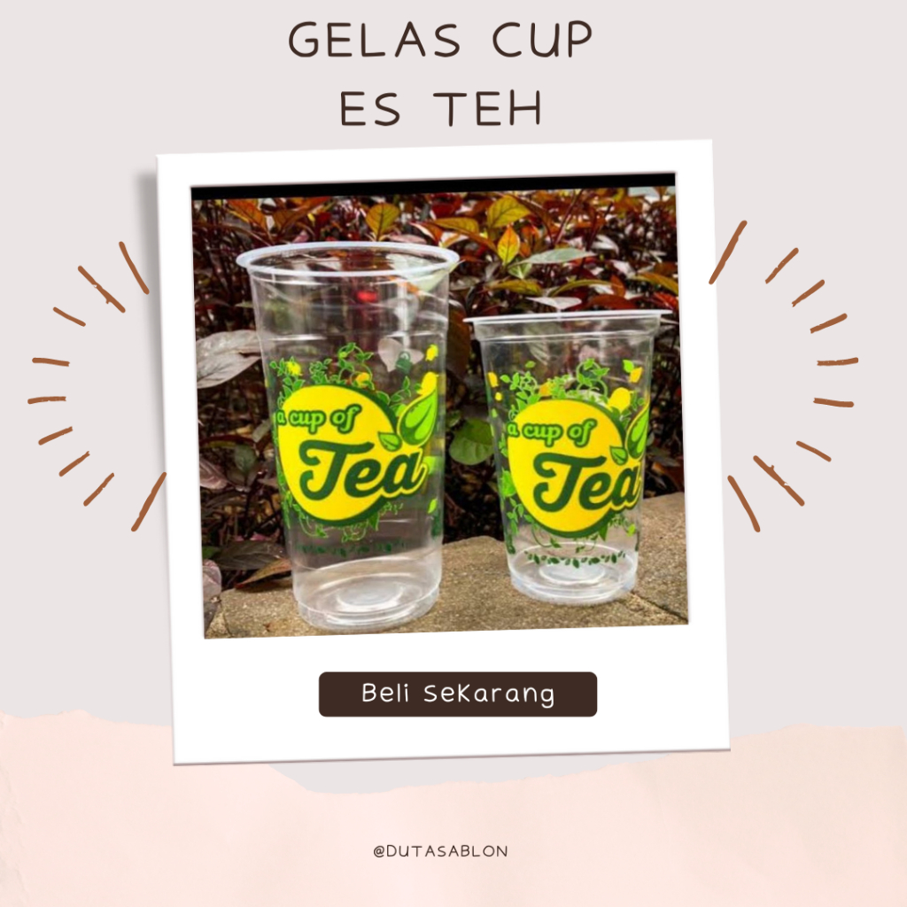 Jual Cup es teh JUMBO 16oz dan 22oz gelas plastik STARINDO | Shopee ...