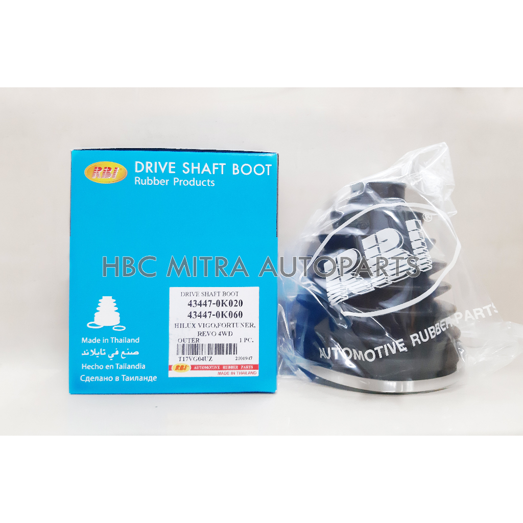 Jual Karet Boot As Roda Luar Fortuner Hilux 43447-0K020 RBI | Shopee ...