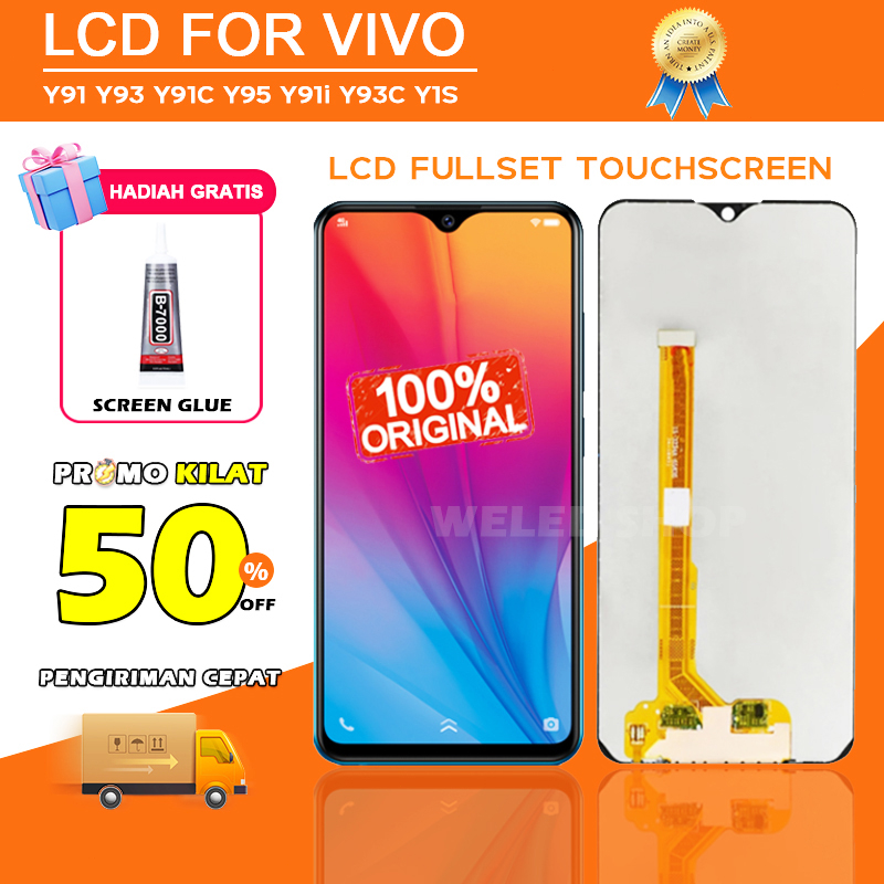 Jual LCD VIVO Y91 Y93 Y91C Y95 Y91i Y93C Y1S Fullset Touchscreen Hp Touch Screen Layar Sentuh ...