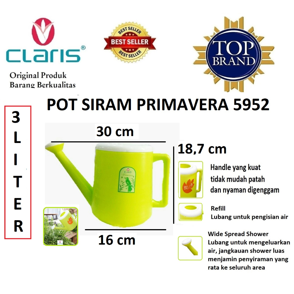 Jual CLARIS Pot Siram / Pot Tanaman / Pot Bunga / Penyiram Tanaman 3lt ...