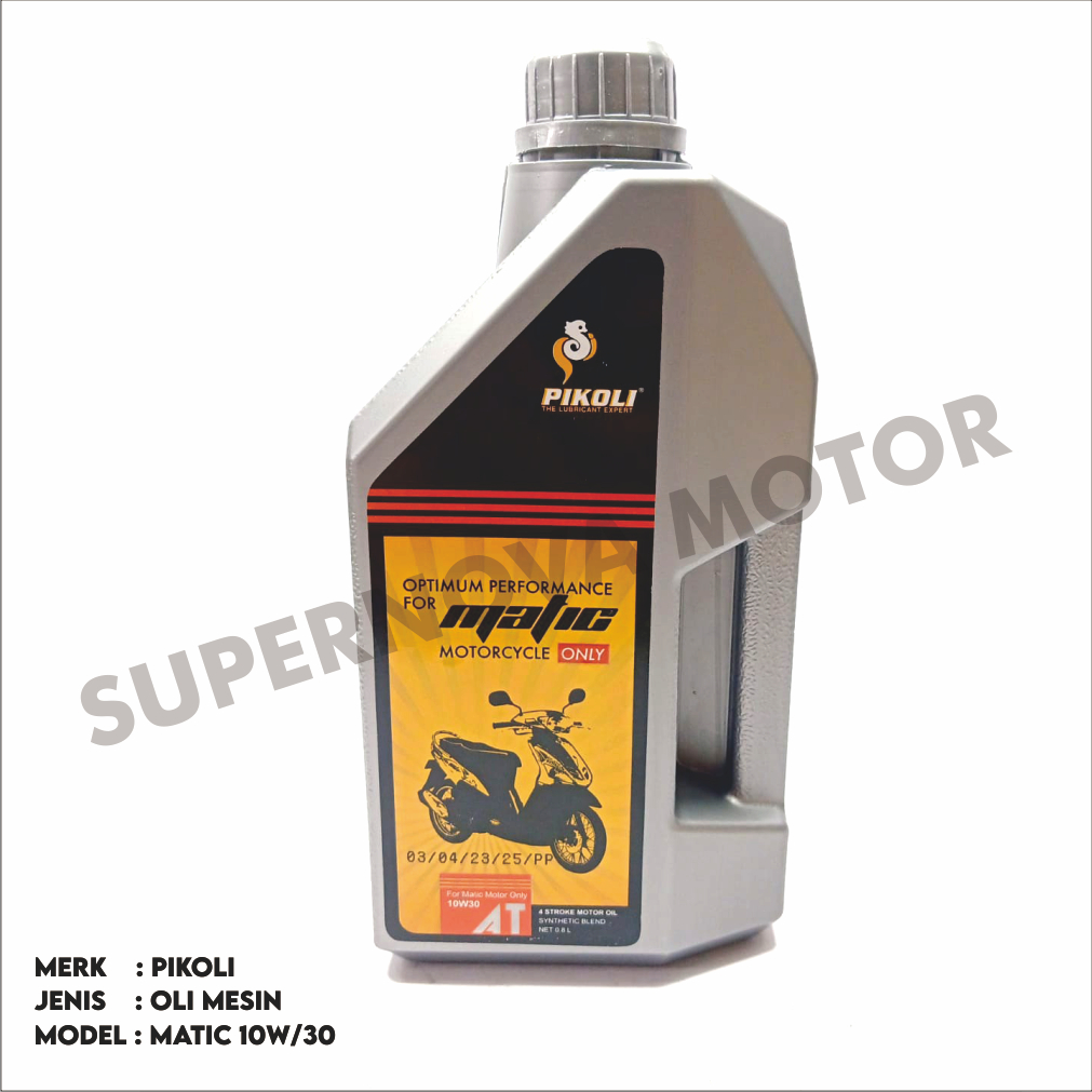 Jual OLI MESIN OLI MOTOR PIKOLI MATIC TYPE 4T 10W-30 KEMASAN 800ML 1 ...