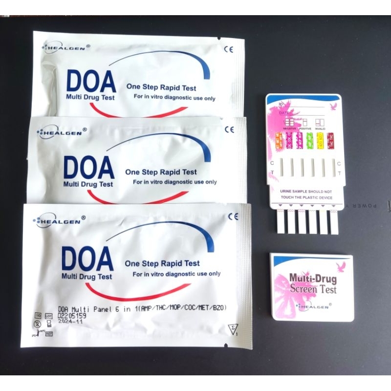 Jual Tes Narkoba 6 paramater | Healgen Drug tes 6p | DOA 6 Parameter ...