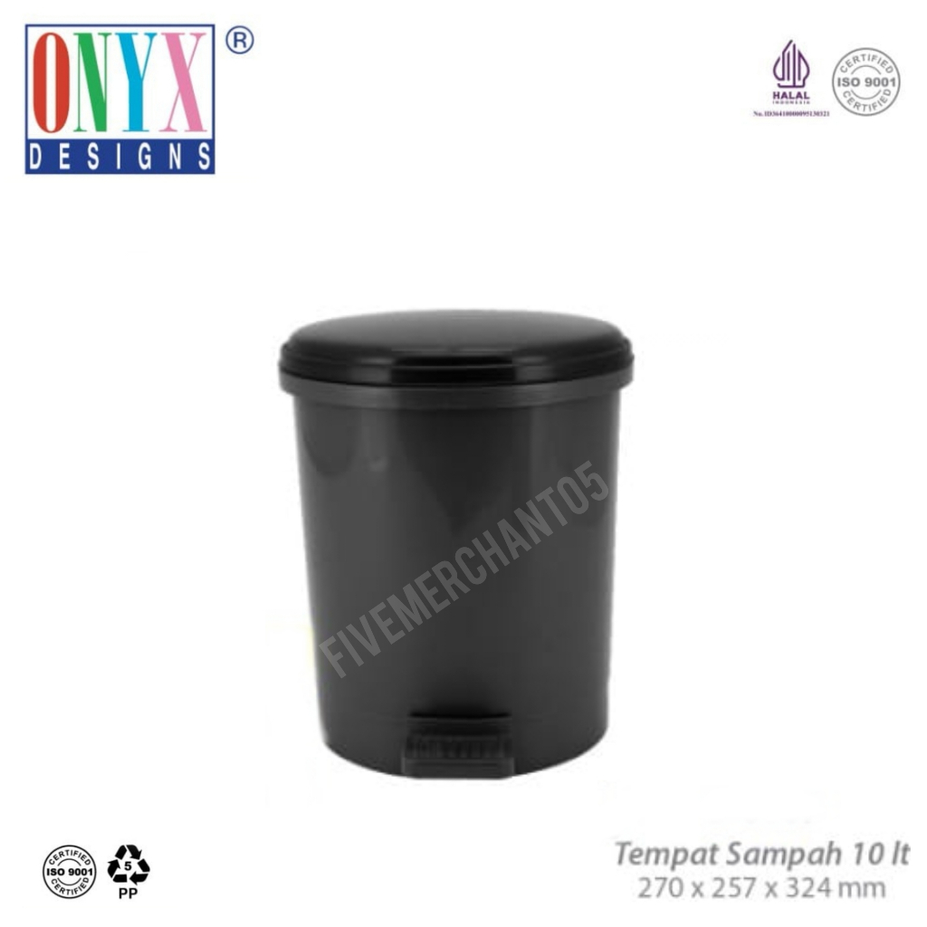 Jual Tempat Sampah Injak ONYX D-0007 Round Step Bin Keranjang Sampah Tong Sampah Pijat Wadah ...