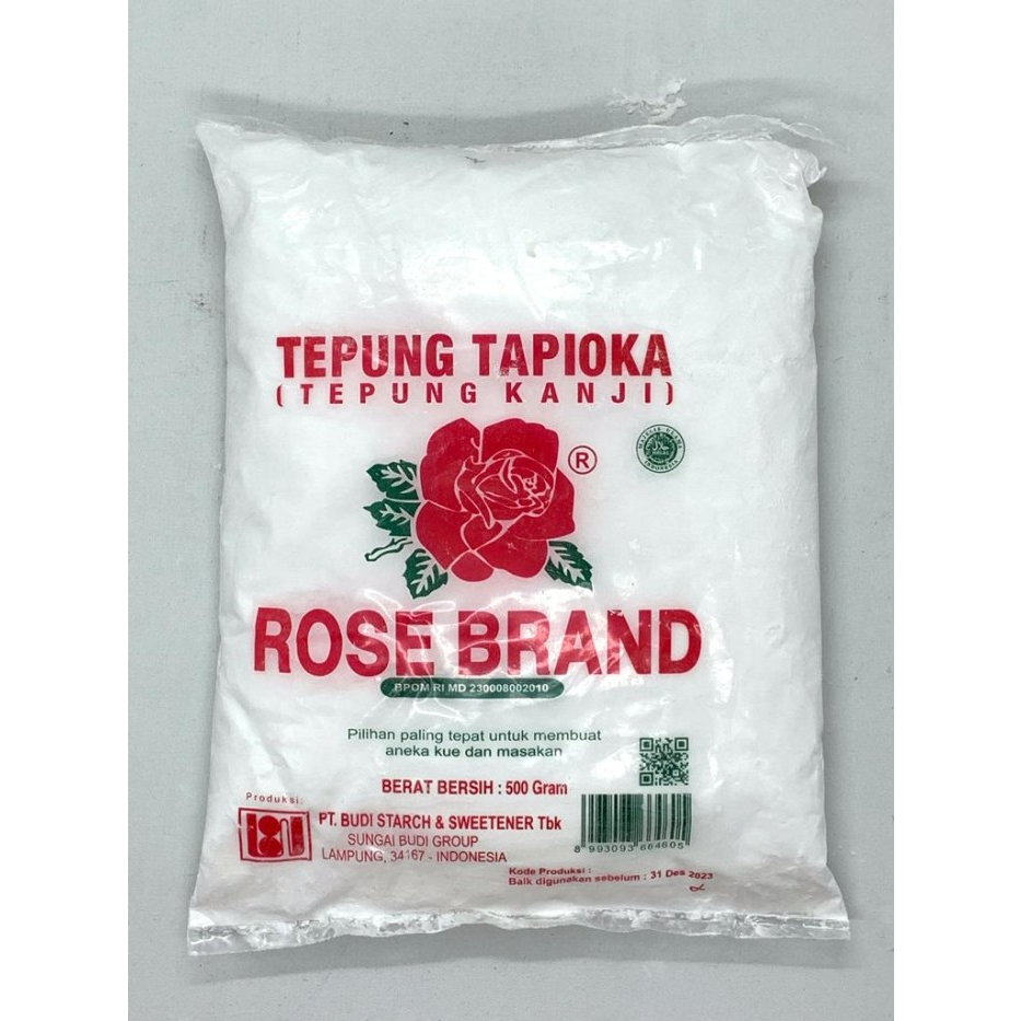 Jual TEPUNG TAPIOKA - TEPUNG KANJI ROSEBRAND 500GR | Shopee Indonesia