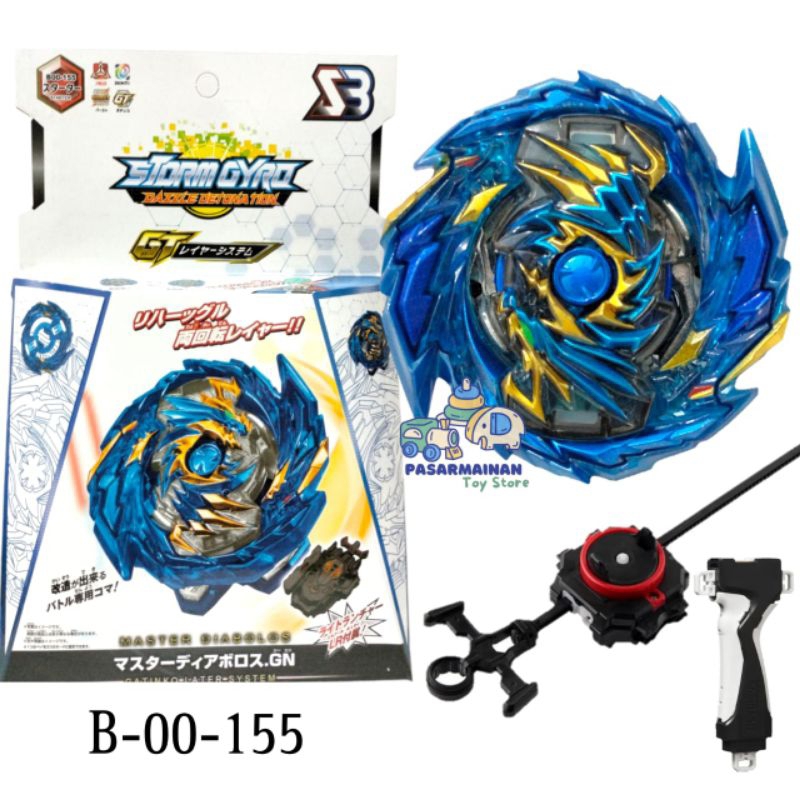 Jual Gangsing Beybalade Burst Set Launcher Master Diabolos Mainan ...