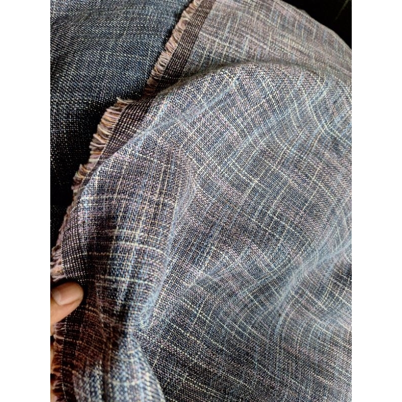 Jual Kain Bahan Tweed linen woll original High Quality (Harga 3mtr ...