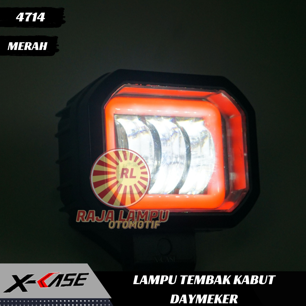 Jual Lampu Tembak Sorot Universal LED Daymaker 3 Mata K30 30 Watt Kotak ...