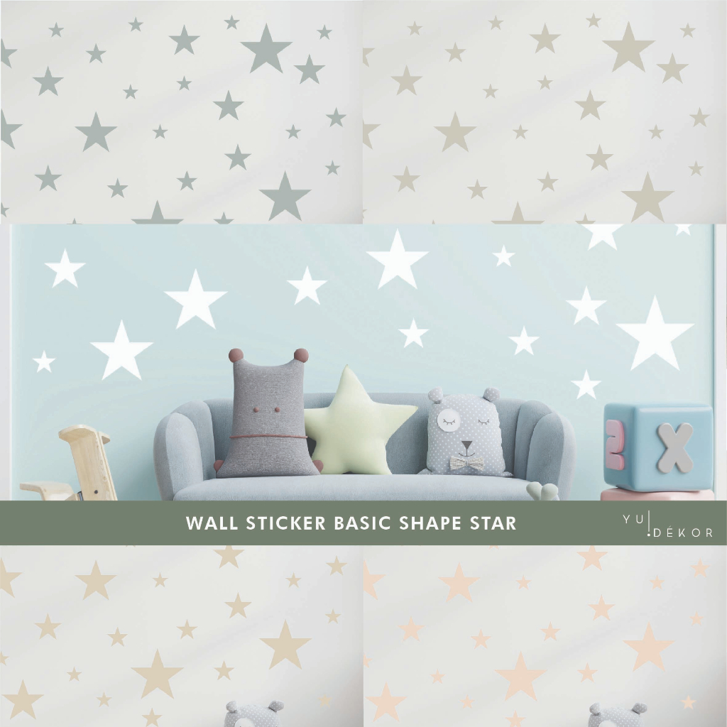 Jual Sticker Dinding/ Wall Sticker A5/ Wall Sticker Basic Shape ...