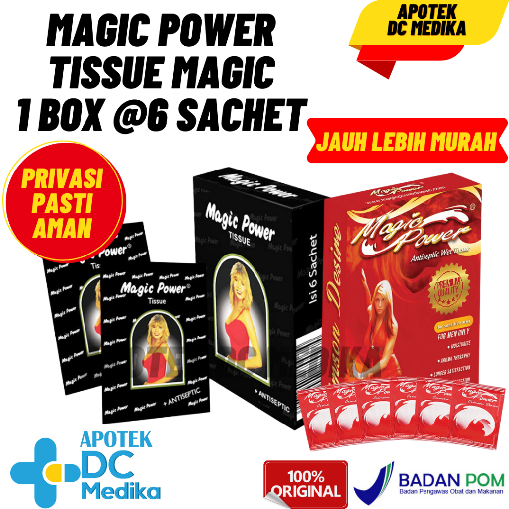 Jual Magic Power / 6 sachet / Tissue Magic / Tisu Magic / Magicpower ...