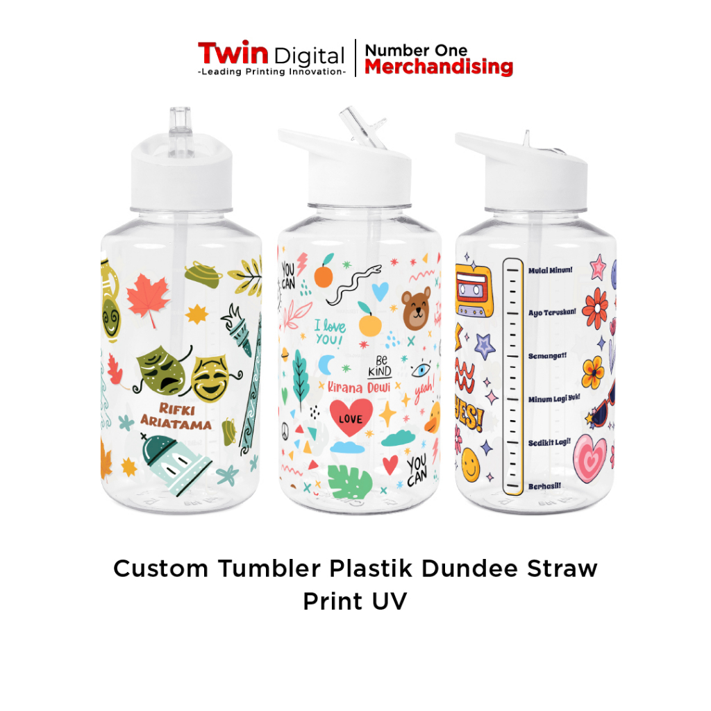Jual Twindigital Custom Design Hadiah Botol Minum 1 Liter Plastik ...