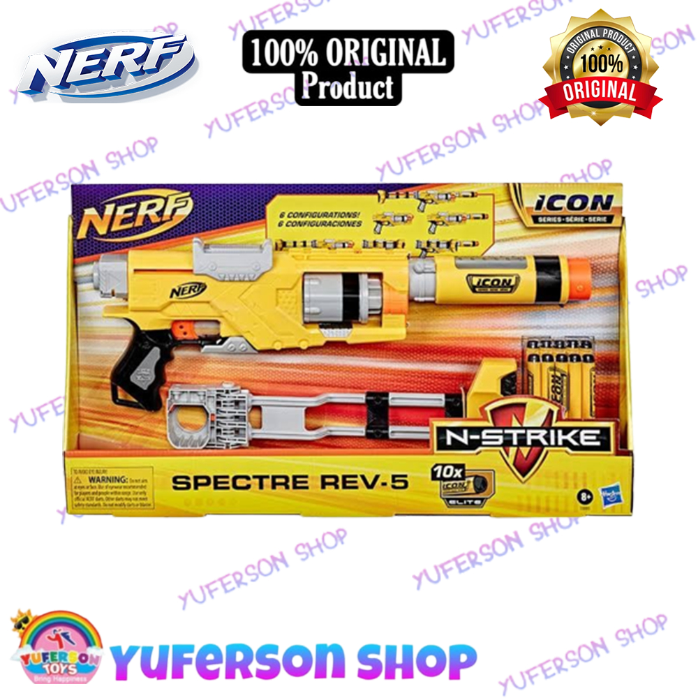Jual Nerf N-Strike Icon Series Spectre Rev-5 - NRRE9809 | Shopee Indonesia