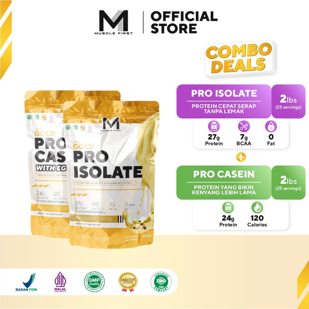Jual [BUNDLE] MUSCLE FIRST Pro Isolate 2lbs + Pro Casein 2lbs | Shopee ...
