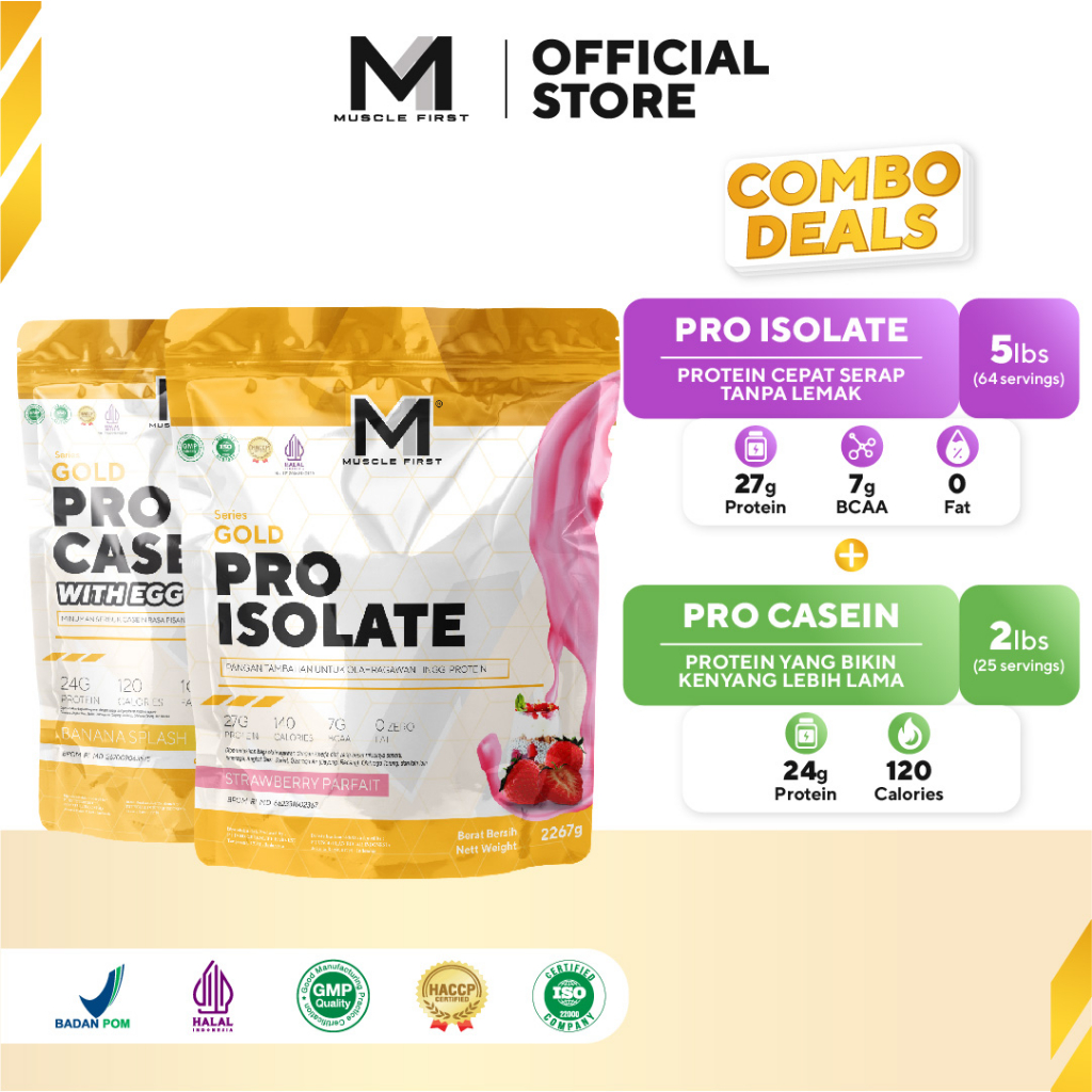 Jual [BUNDLE] MUSCLE FIRST Pro Isolate 5lbs + Pro Casein 2lbs | Shopee ...