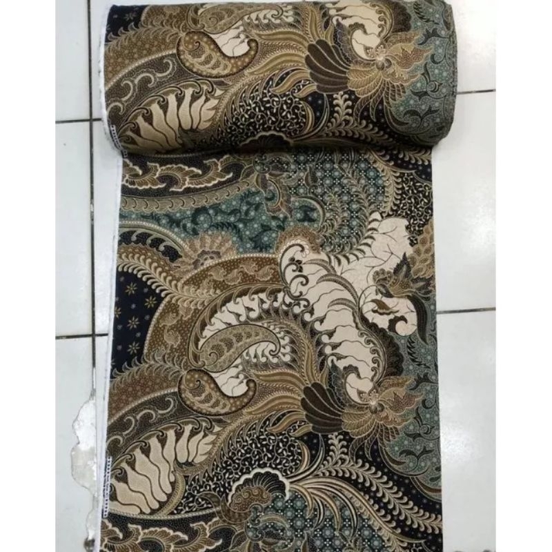 Jual Kain Batik Semir Putih. Bahan Batik Katun Bakal Kebaya Warna Sage ...