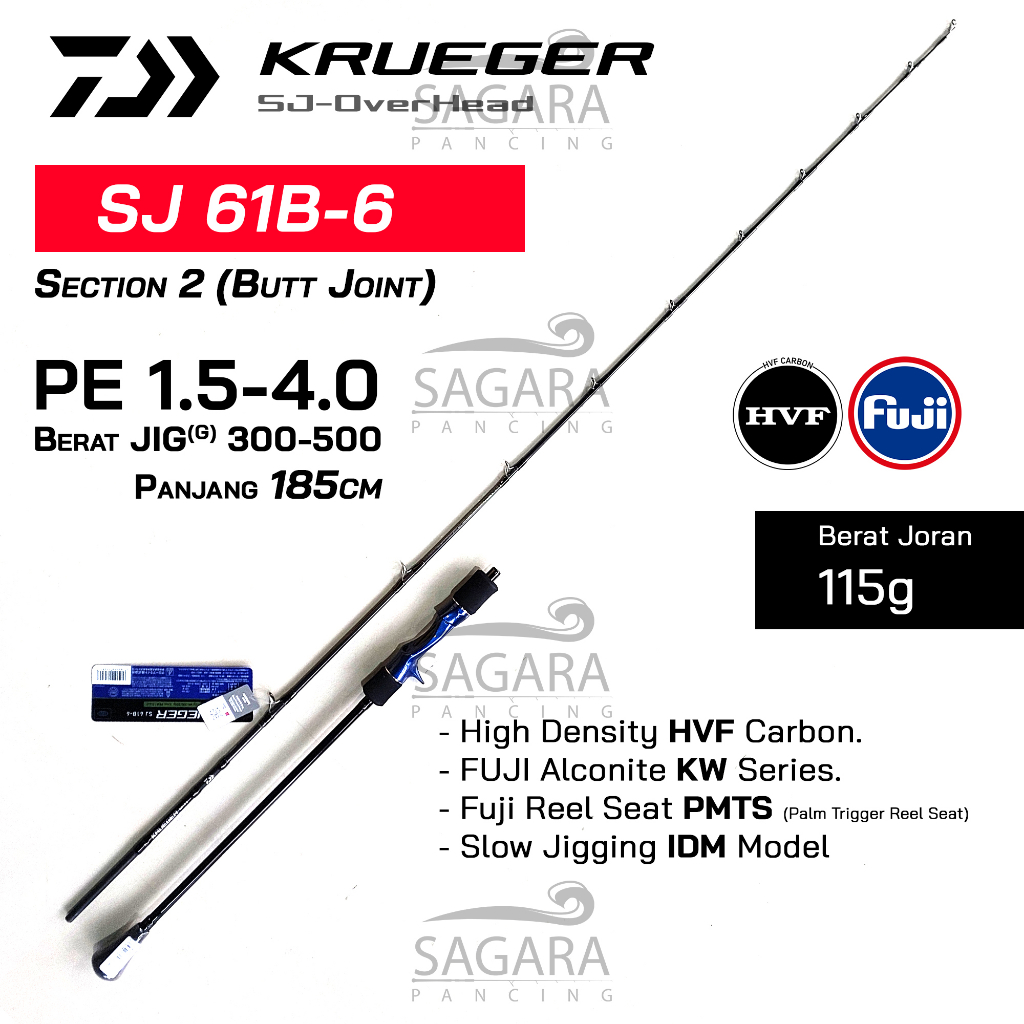 Jual Joran Daiwa Krueger Joran Slow Jigging Rod Jigging | Shopee Indonesia