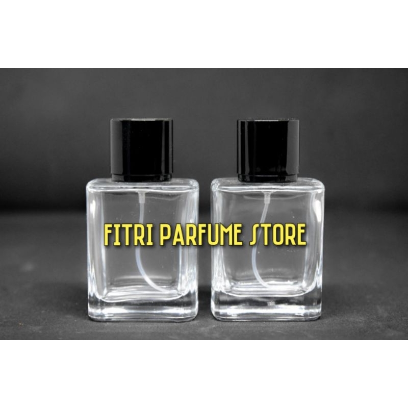 Jual Botol parfum semprot / spray kotak kaca 50ml (PW50) | Shopee Indonesia
